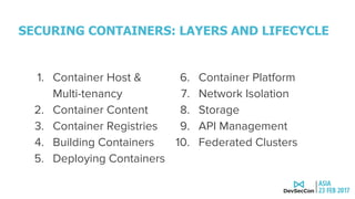 Securing the container DevOps pipeline by William Henry | PPT