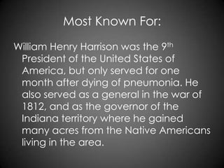William henry harrison | PPTX