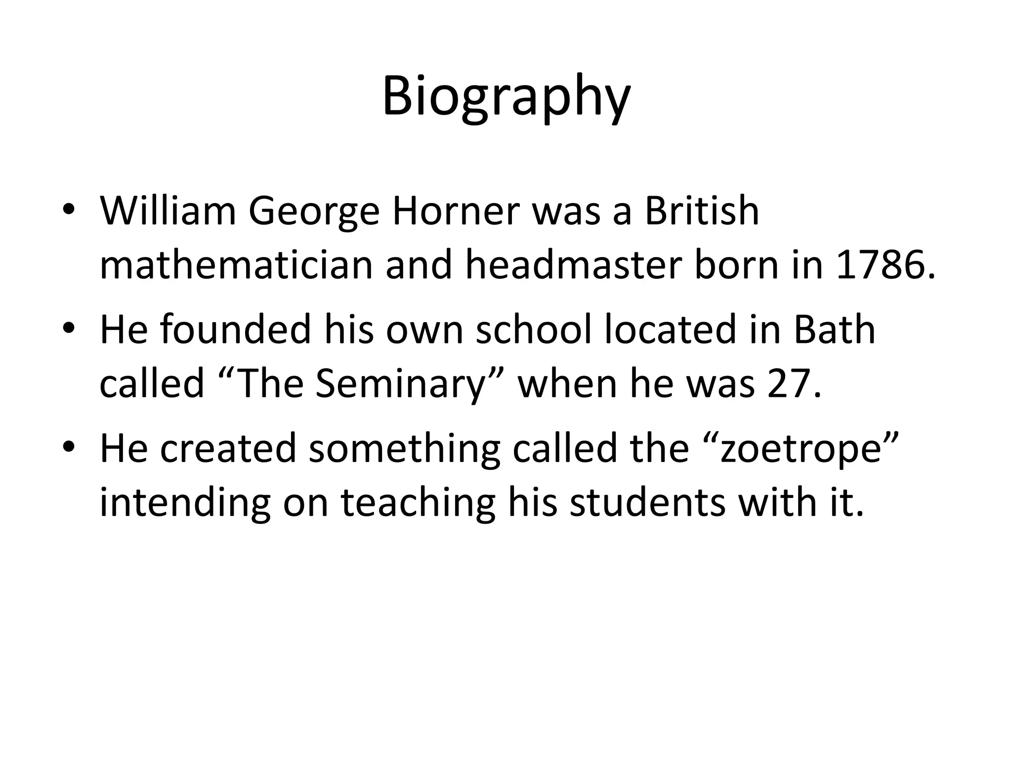 William Horner | PPTX