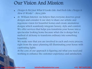 William interior company profile | PPTX