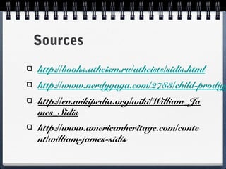 William James Sidis | PPT