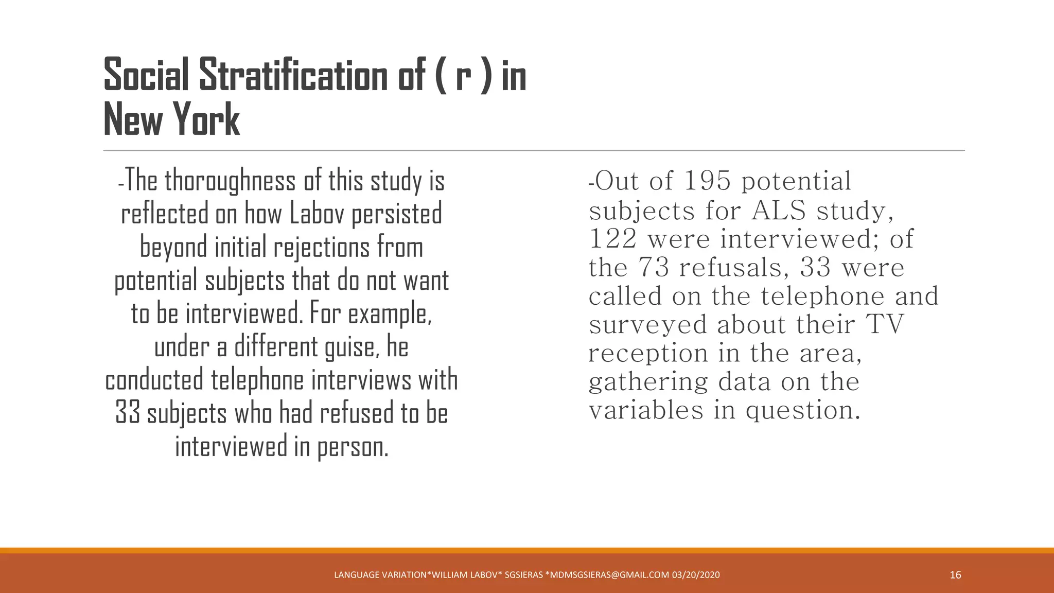 William labov: Language Variation and Change | PDF