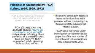 William labov: Language Variation and Change | PDF