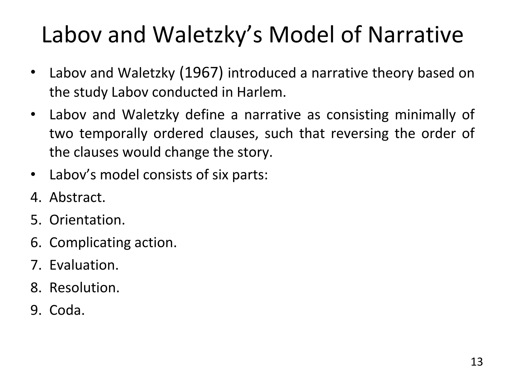 Socioliguitics: William Labov