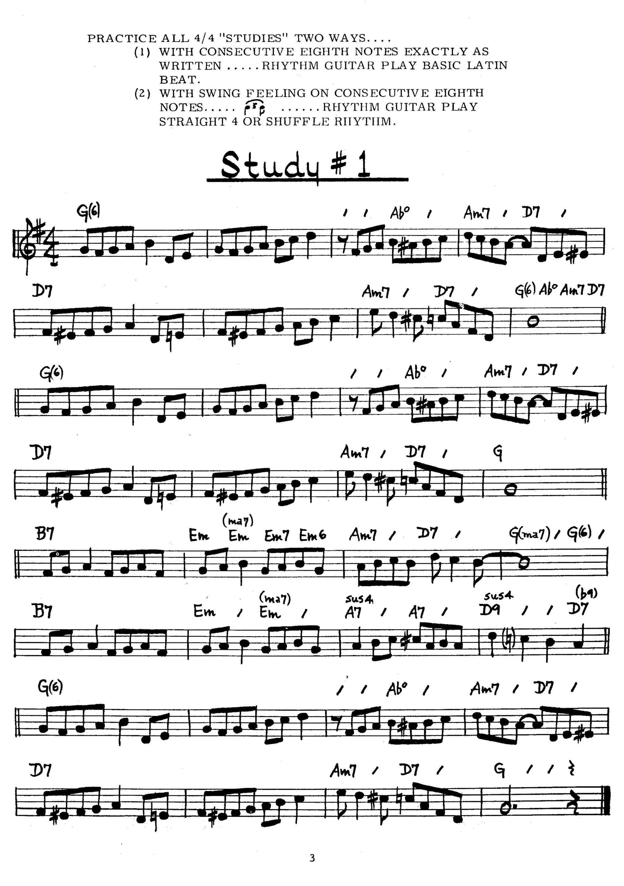 William leavitt melodic rhythms for guitar | PDF