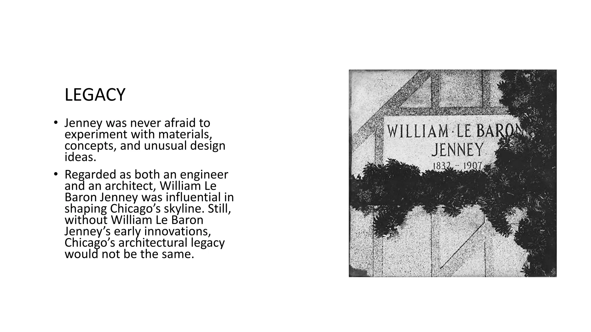 William Le Baron Jenney | PPTX