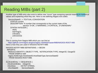 Nagios Conference 2013 - William Leibzon - SNMP Protocol and Nagios ...