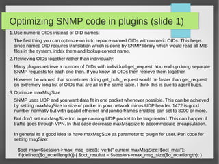 Nagios Conference 2013 - William Leibzon - SNMP Protocol and Nagios Plugins | PPT