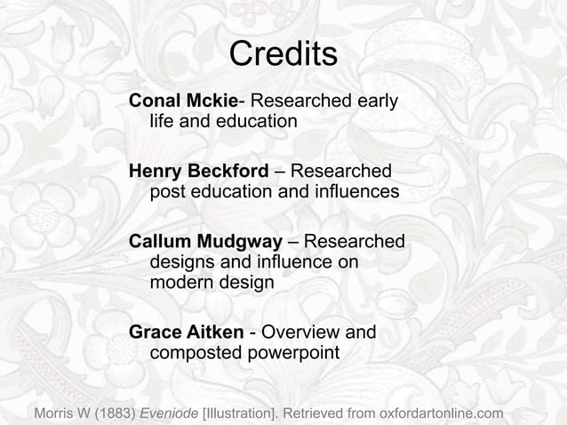 William morris Powerpoint | PPTX