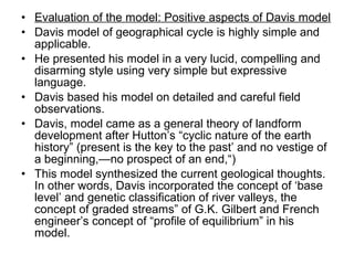 Davis Theory -William Morris Davis- Geomophology Chapter | PPT