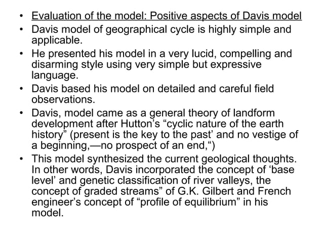 Davis Theory -William Morris Davis- Geomophology Chapter | PPT