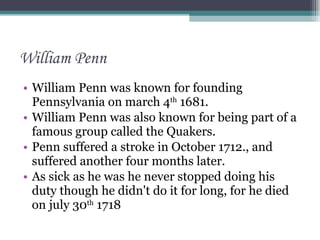 William Penn | PPT