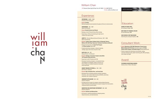 William Portfolio Resume | PDF