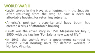 William Levitt | PPT