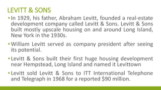 William Levitt | PPT