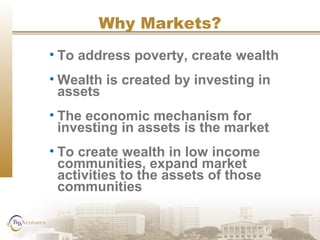 Market-Based Community Economic Development | PPT
