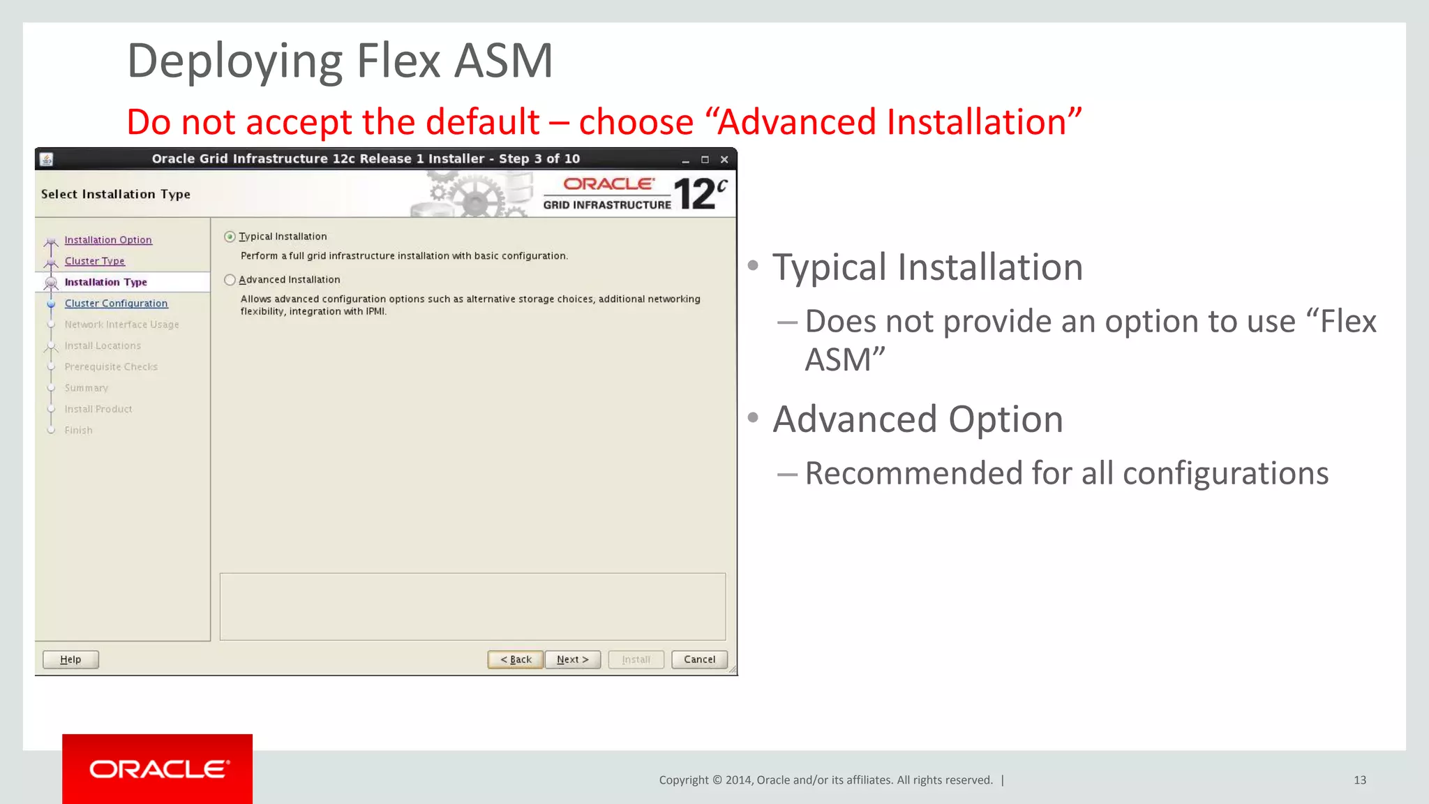 Oracle Flex ASM - What’s New and Best Practices by Jim Williams | PPT