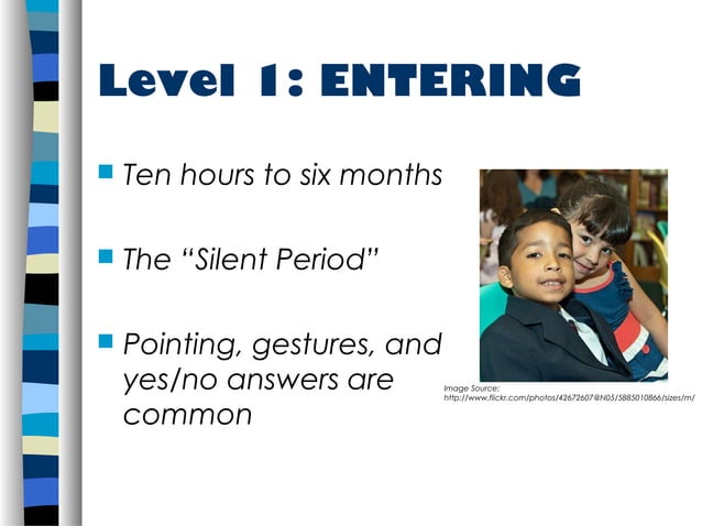 ELL Levels | PPT | Education