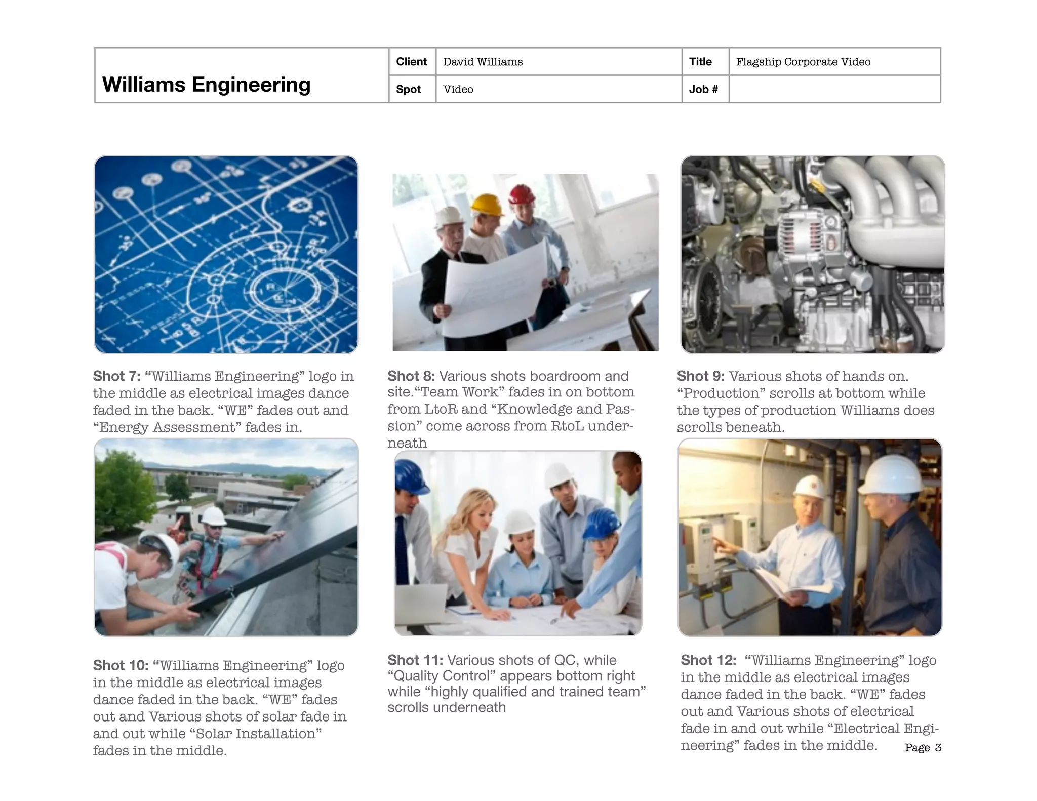 Corporate Video Storyboard | PPT