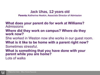 Williams from home | PPTX