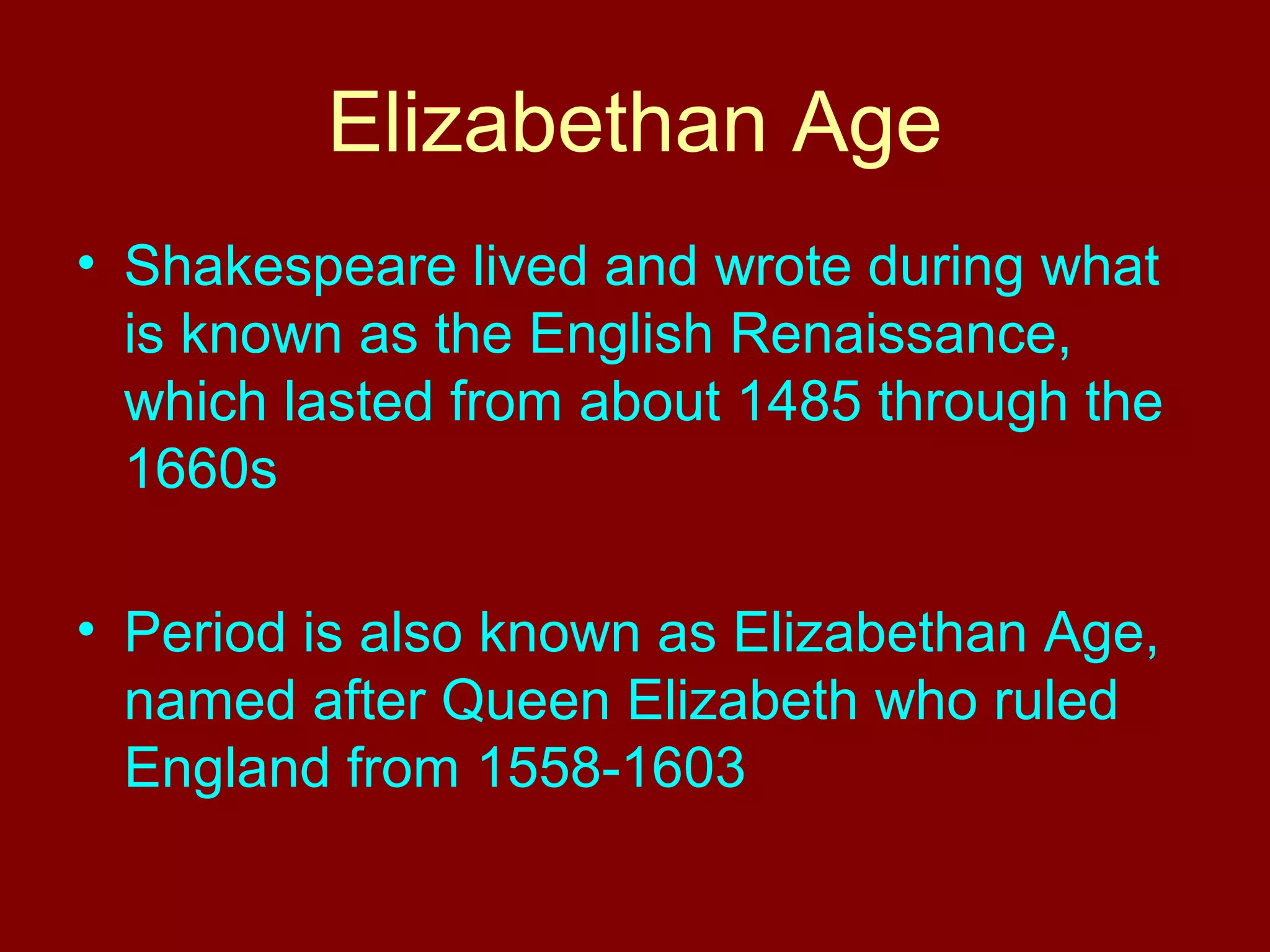 William Shakespeare powerpoint | PPT