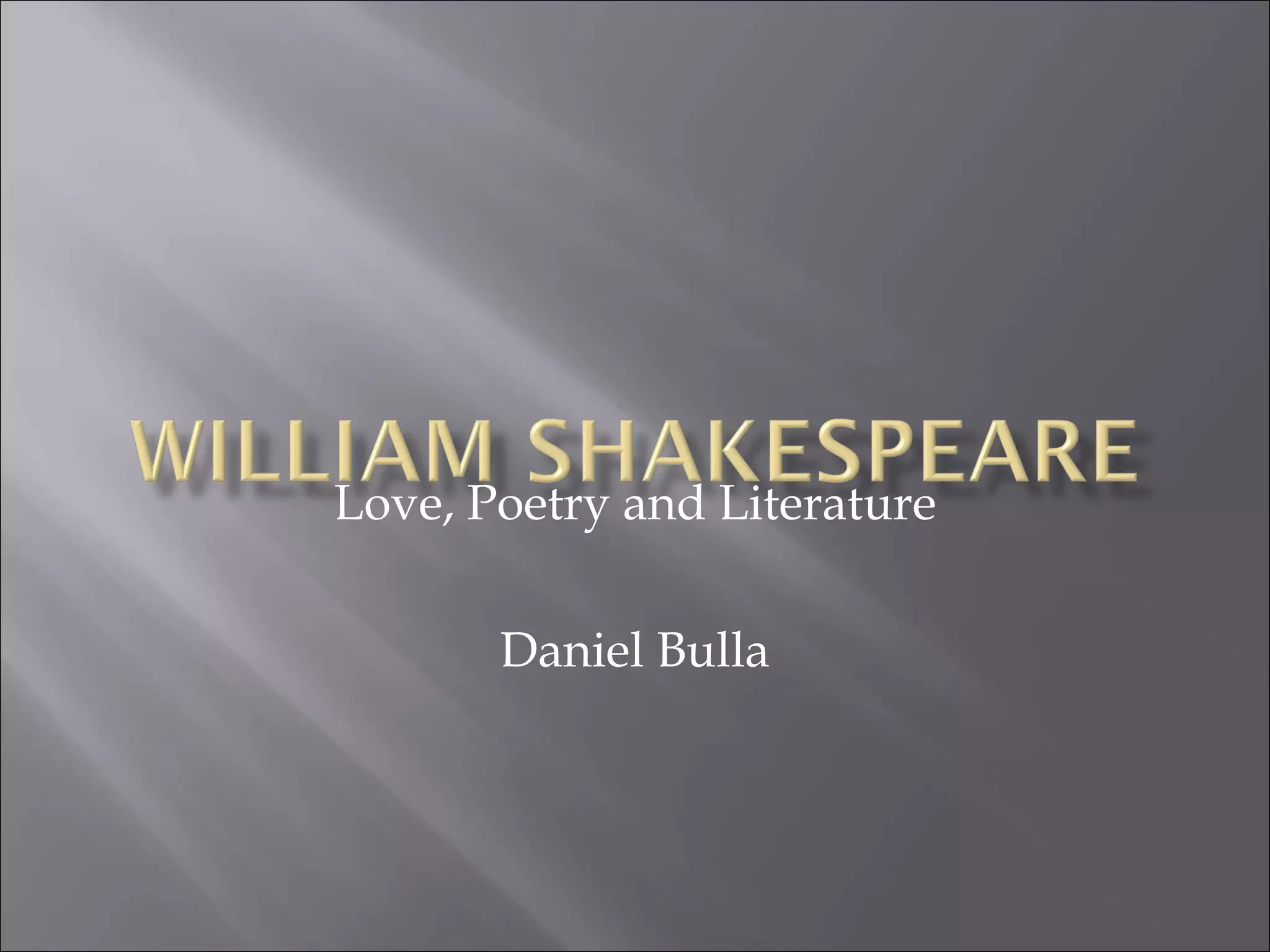 William Shakespeare | PPT