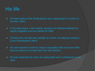 William shakespeare | PPT