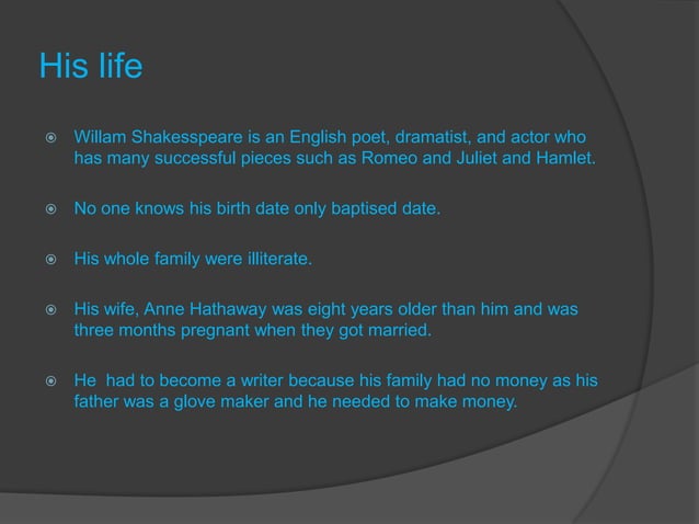 William shakespeare | PPTX