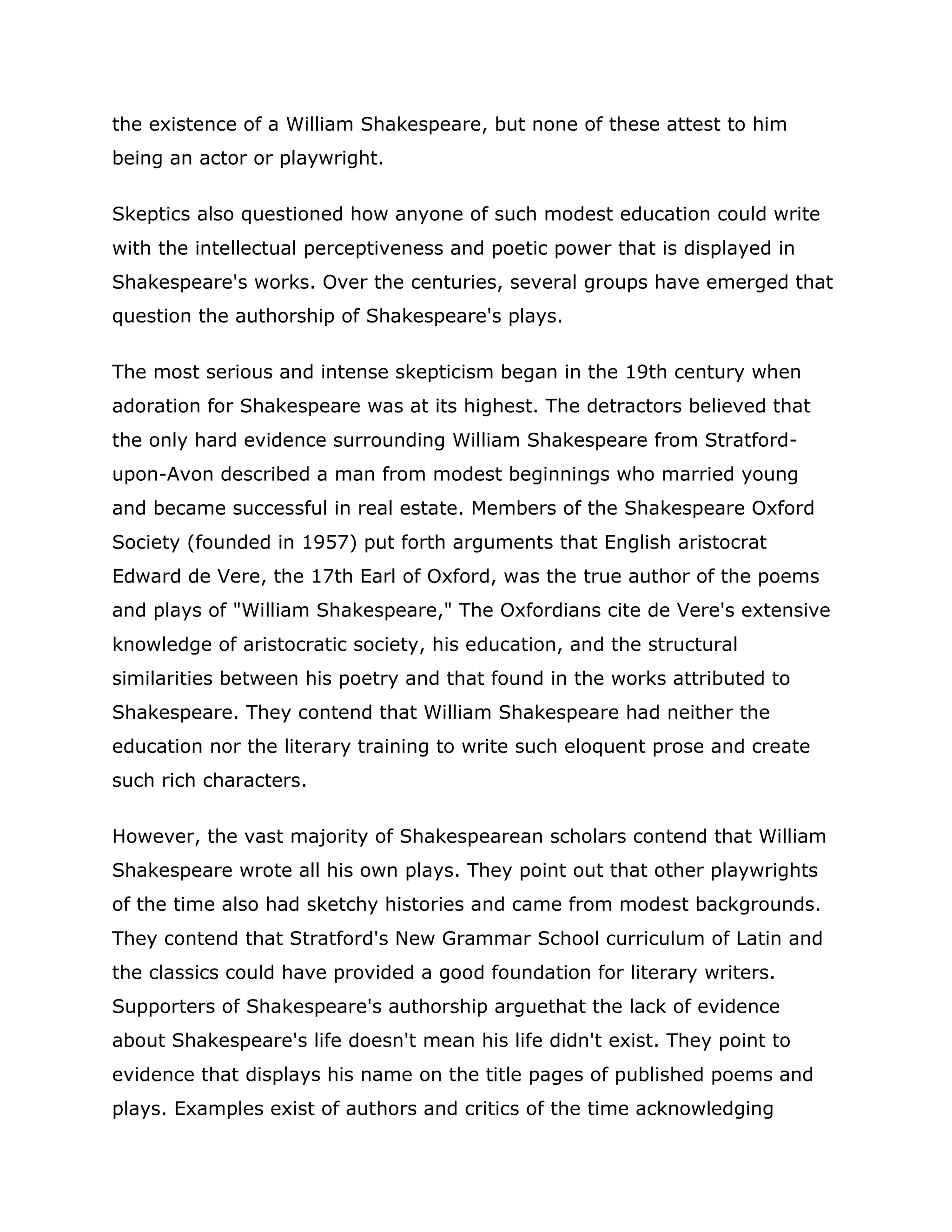 William shakespeare | DOCX