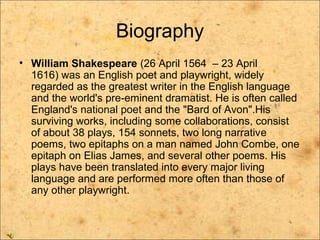 William shakespeare | PPT