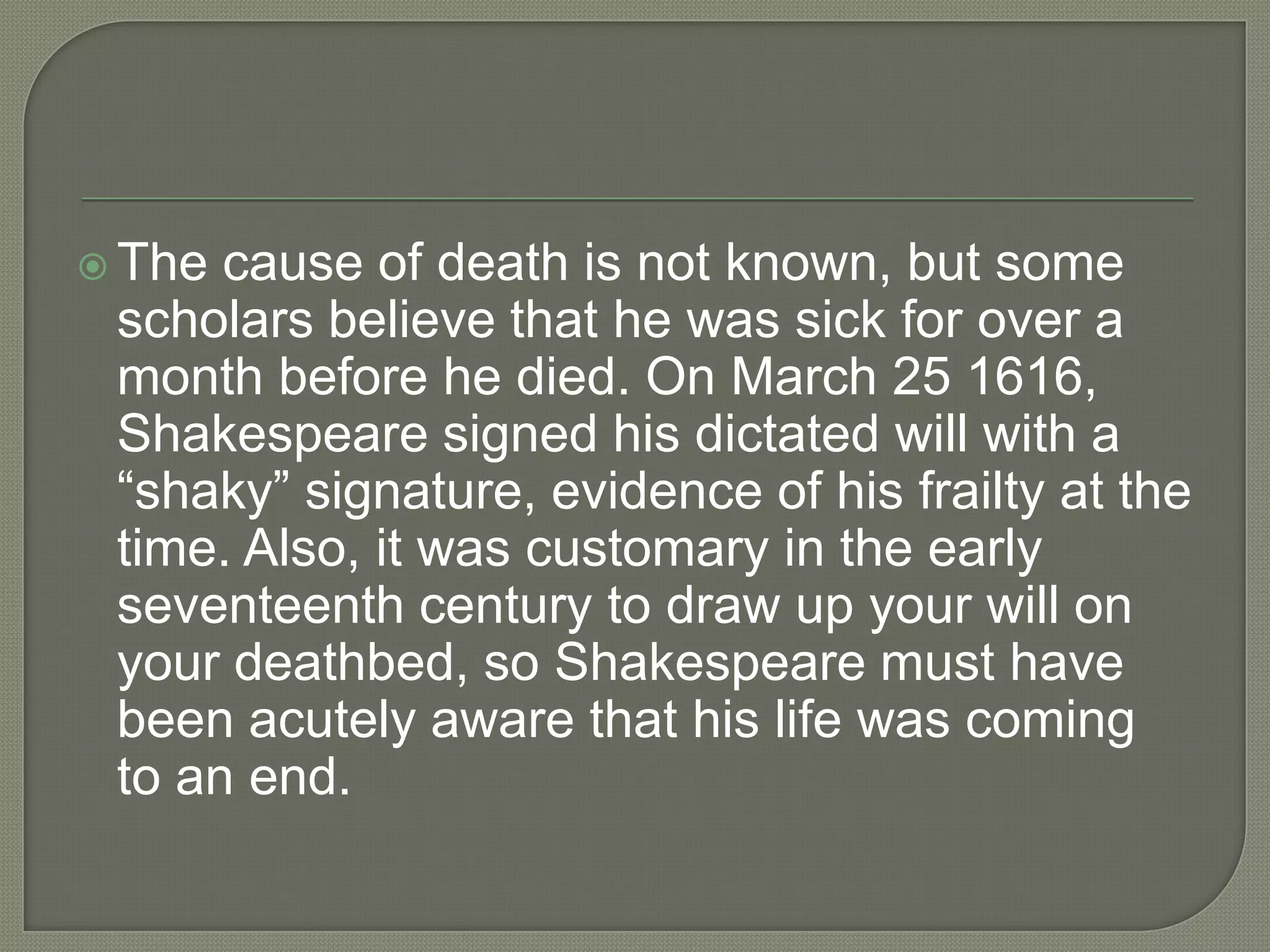 William shakespeare | PPTX