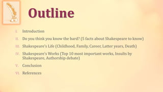 William Shakespeare | PPTX