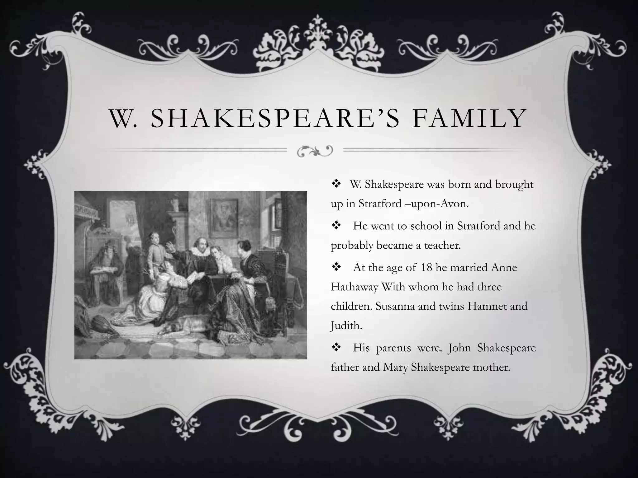 William shakespeare | PPTX | Theater | Fine Art