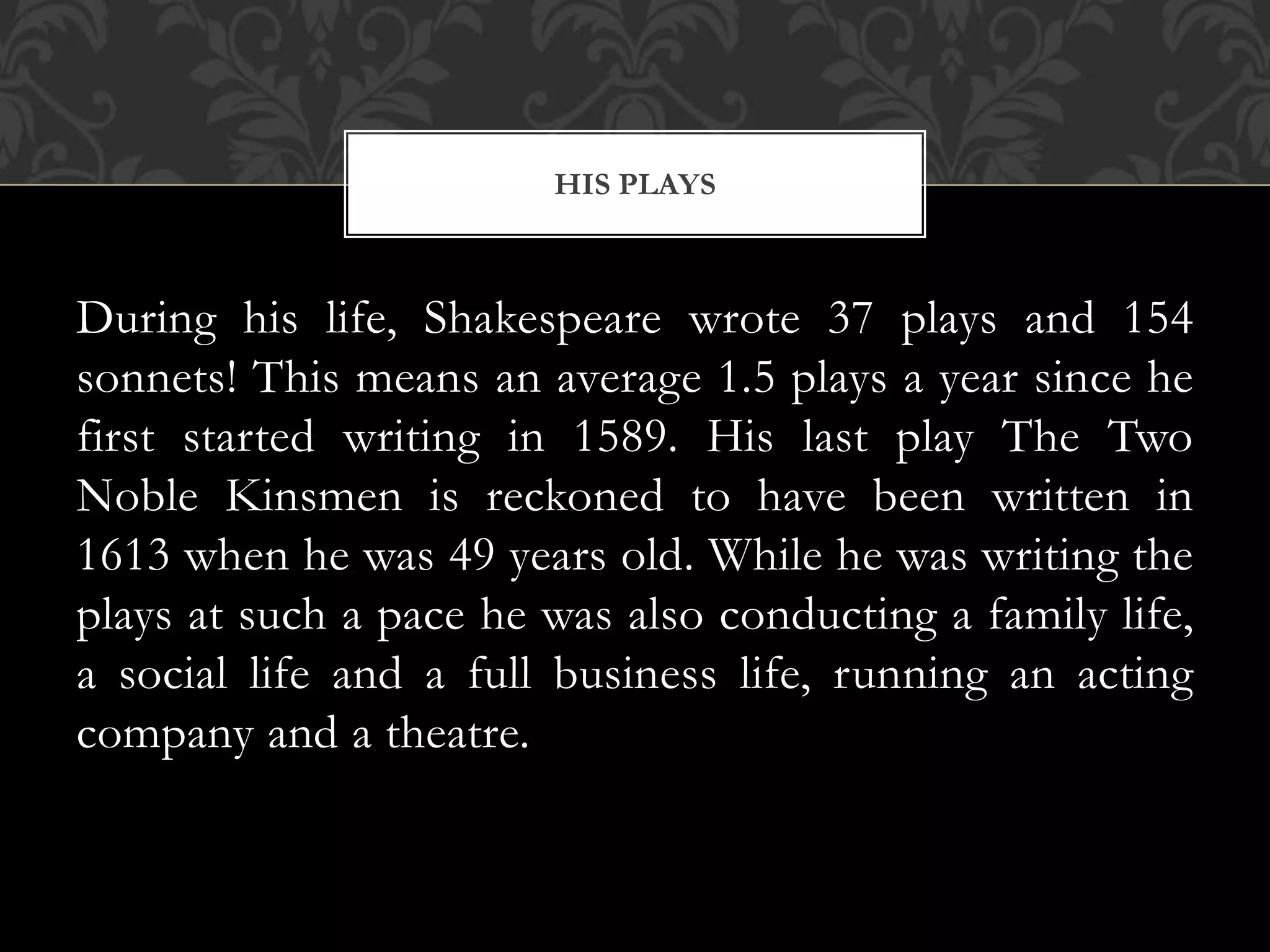 William shakespeare | PPTX