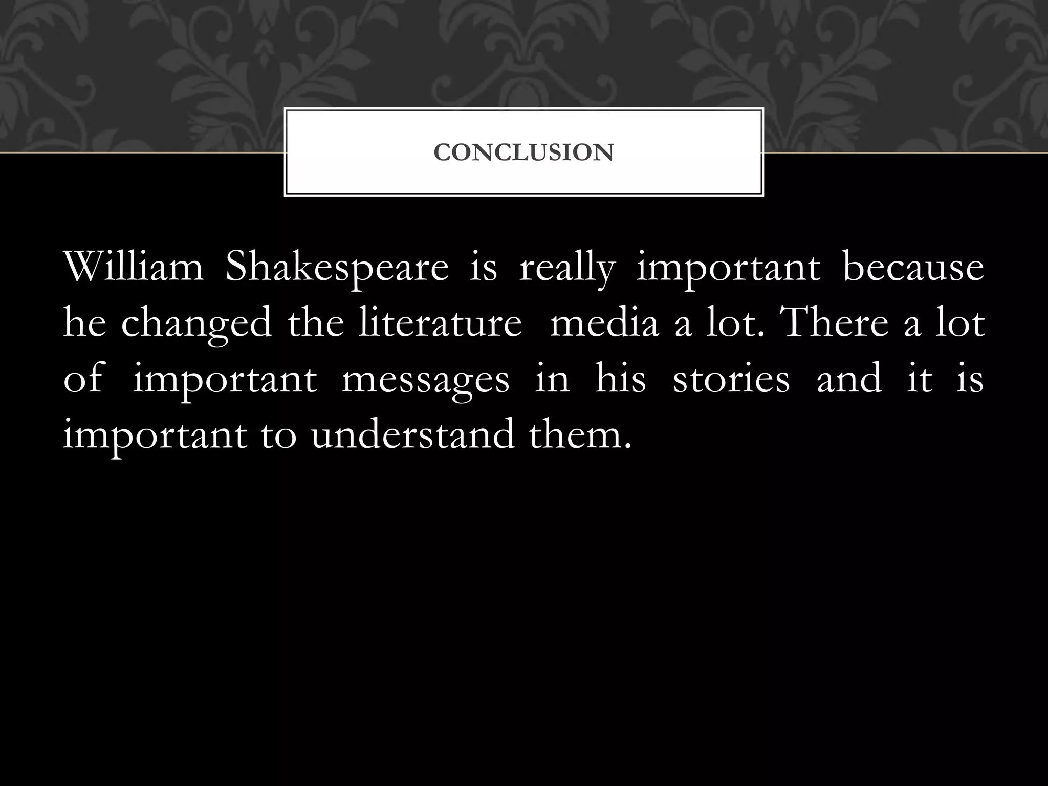 William shakespeare | PPTX