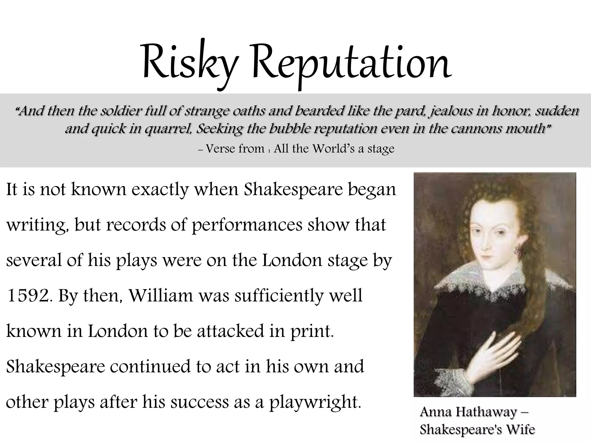 William shakespeare - Life Story | PPTX