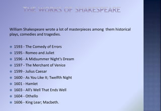 William shakespeare | PPTX