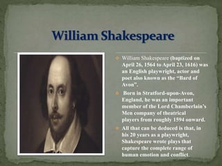 William shakespeare's King Lear | PPTX