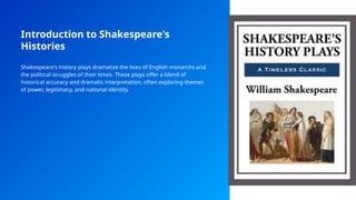 William Shakespeare's Contribution to English Literature | PPTX