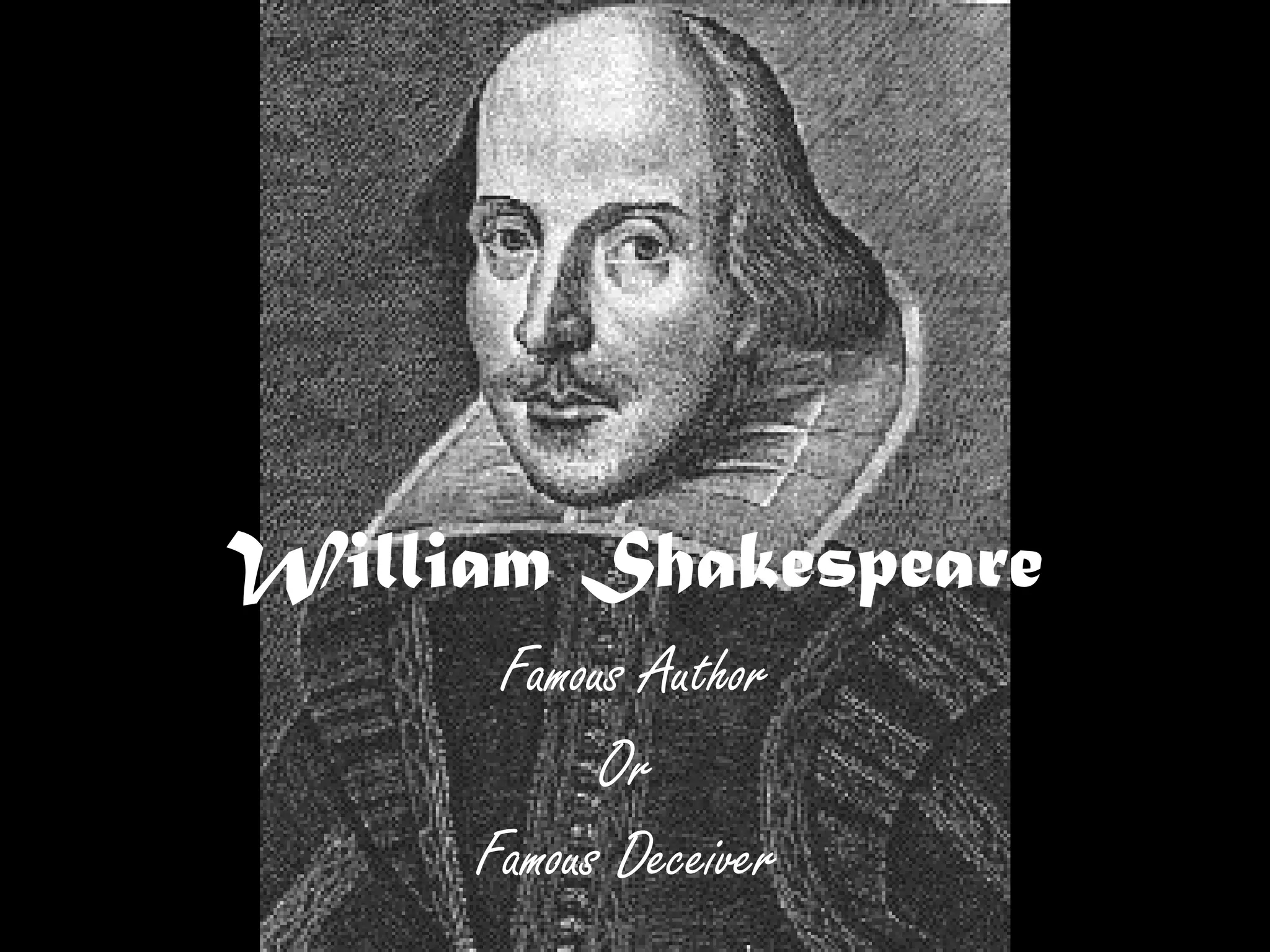 William shakespeare authorship | PPT