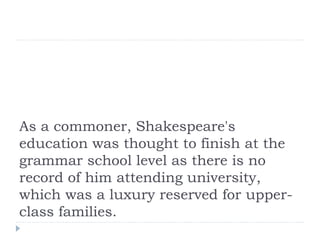 William shakespeare 2 | PPTX