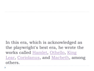 William shakespeare 5 | PPTX