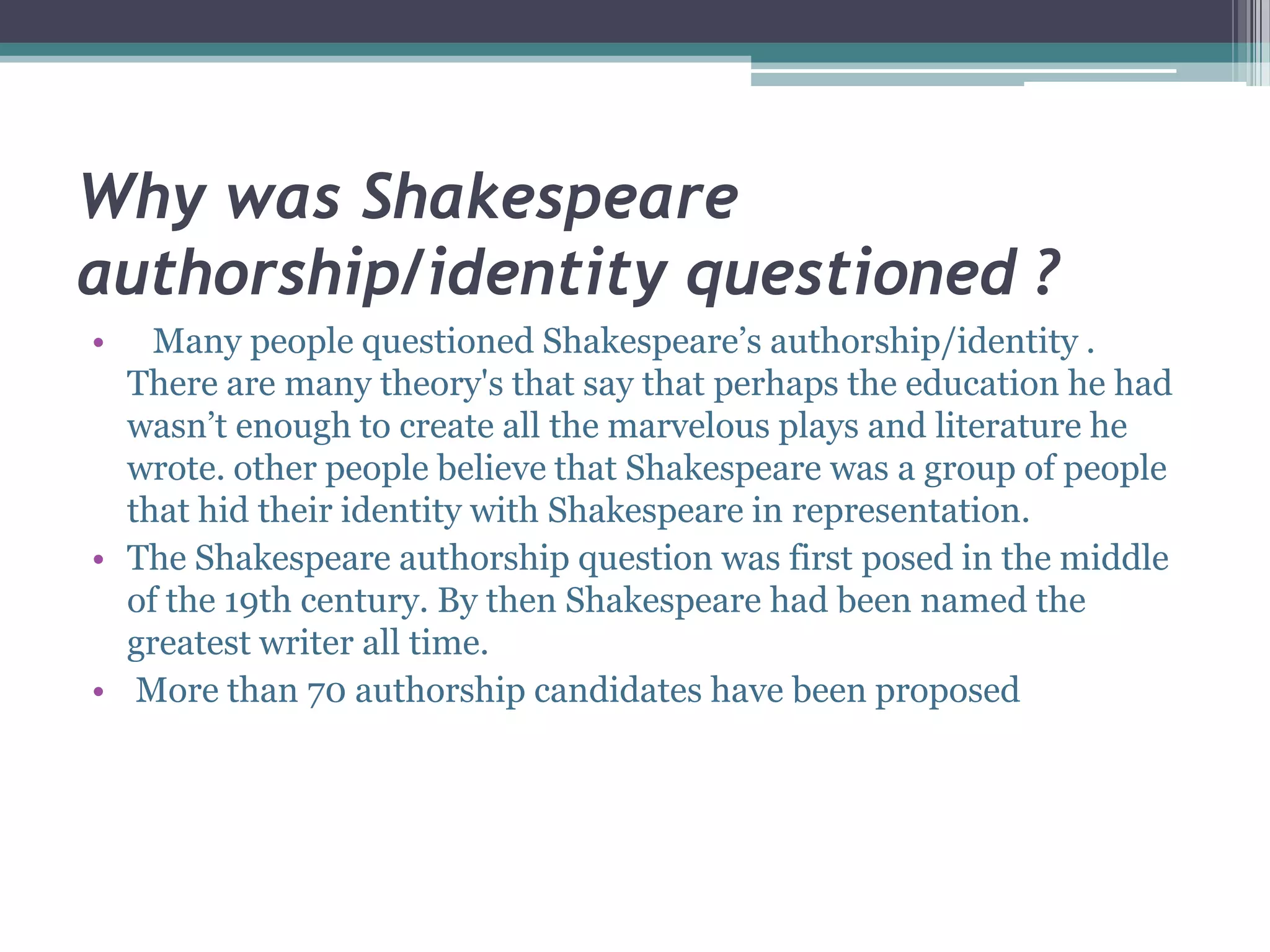 William shakespeare | PPT