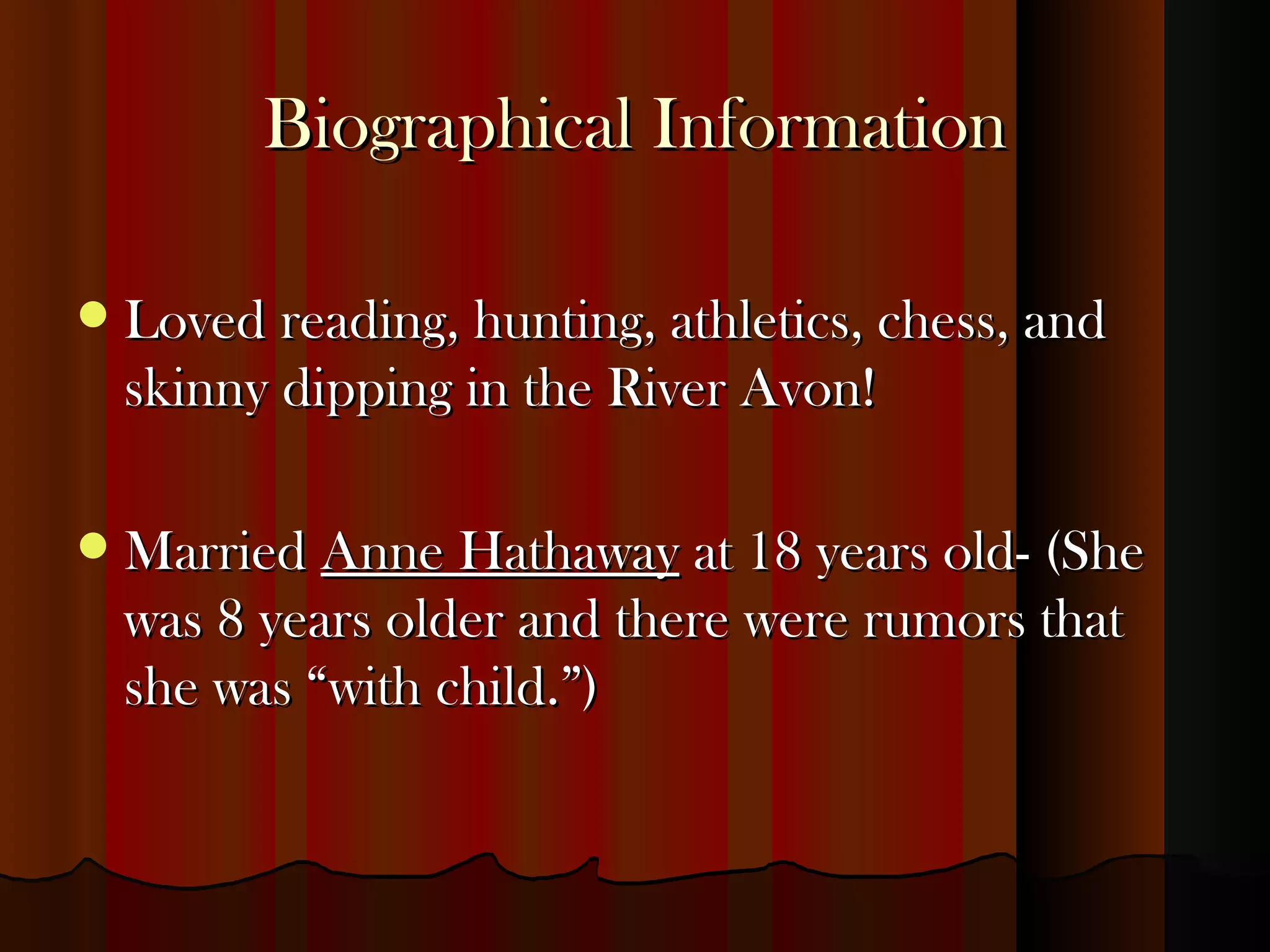 William shakespeare background | PPT