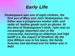 William shakespeare biography | PPT