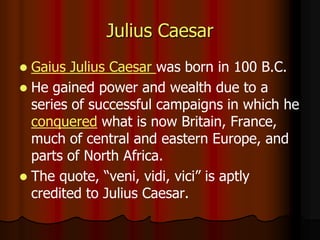 William shakespeare julius caesar | PPT