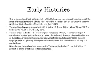 William Shakespeare, his life description and works | PPTX