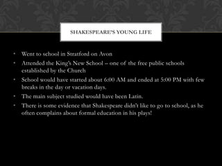 William Shakespeare Overview | PPT
