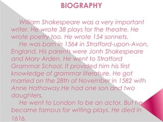 William shakespeare power point | ODP