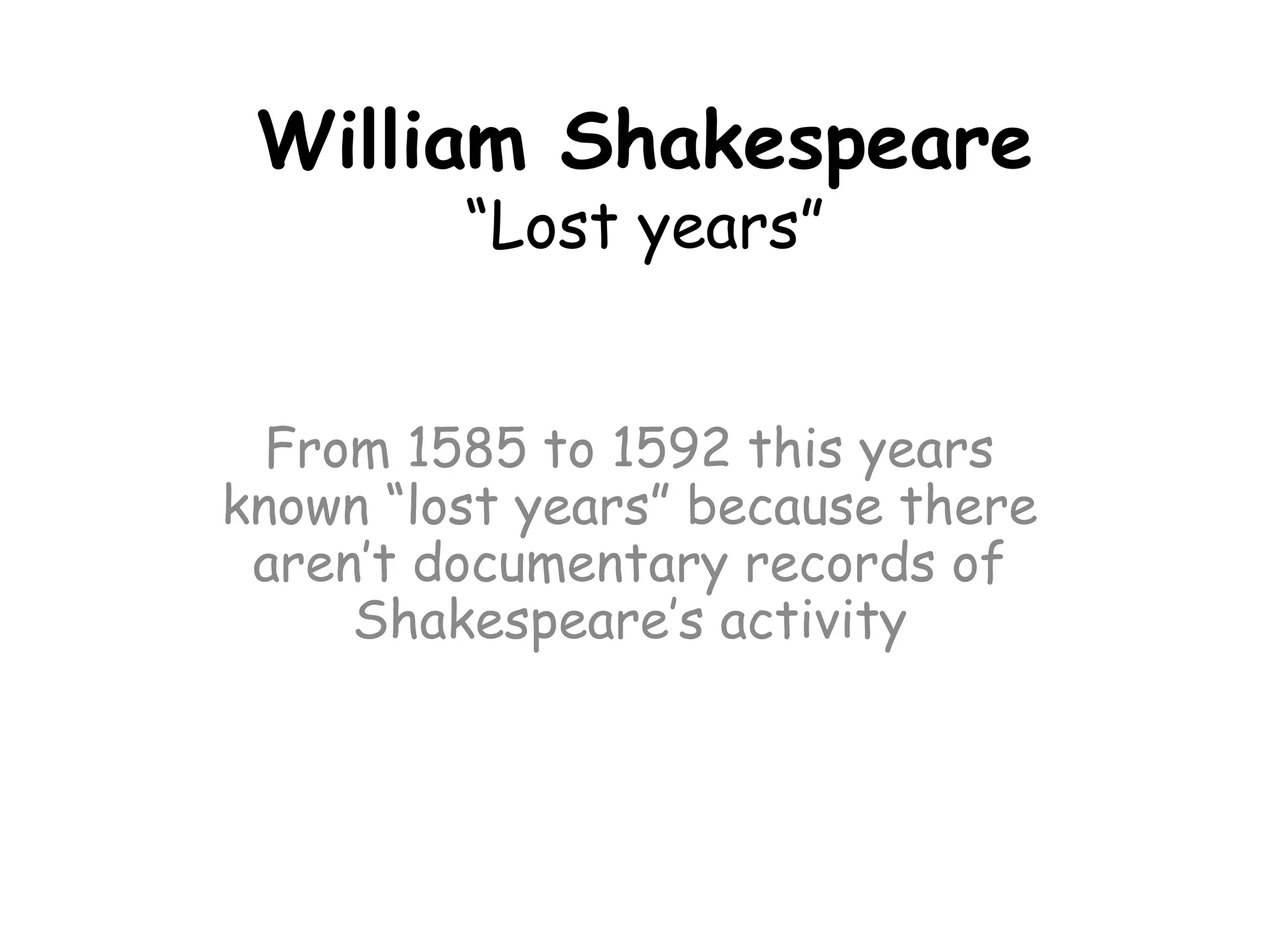 William shakespeare project english | PPTX